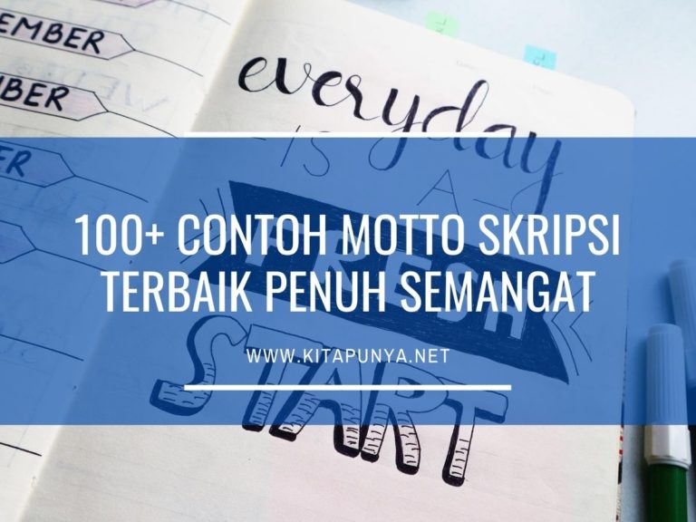 100+ Contoh Motto Skripsi Terbaik dan Penuh Inspirasi - Kitapunya.net