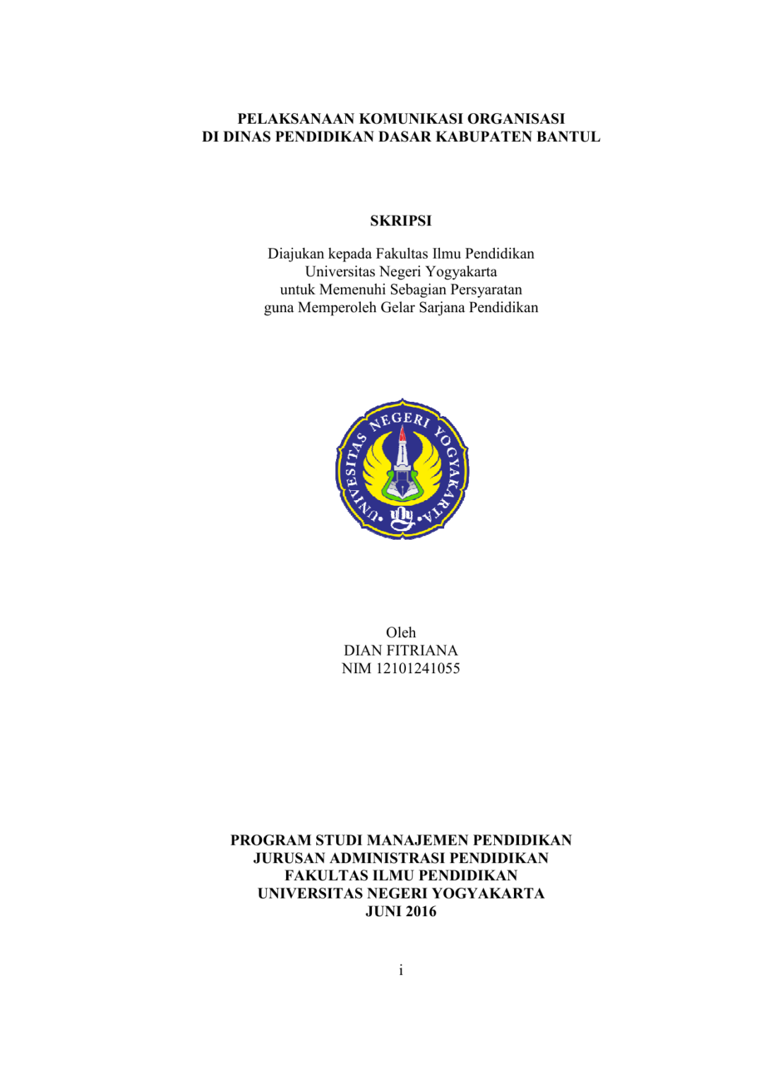 (DOC) 15+ Contoh Halaman Cover Proposal Skripsi Dan Formatnya ...