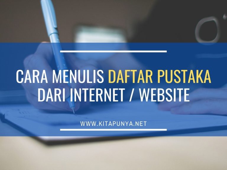 Cara Penulisan Daftar Pustaka APA Style dan Contohnya [Mudah ...